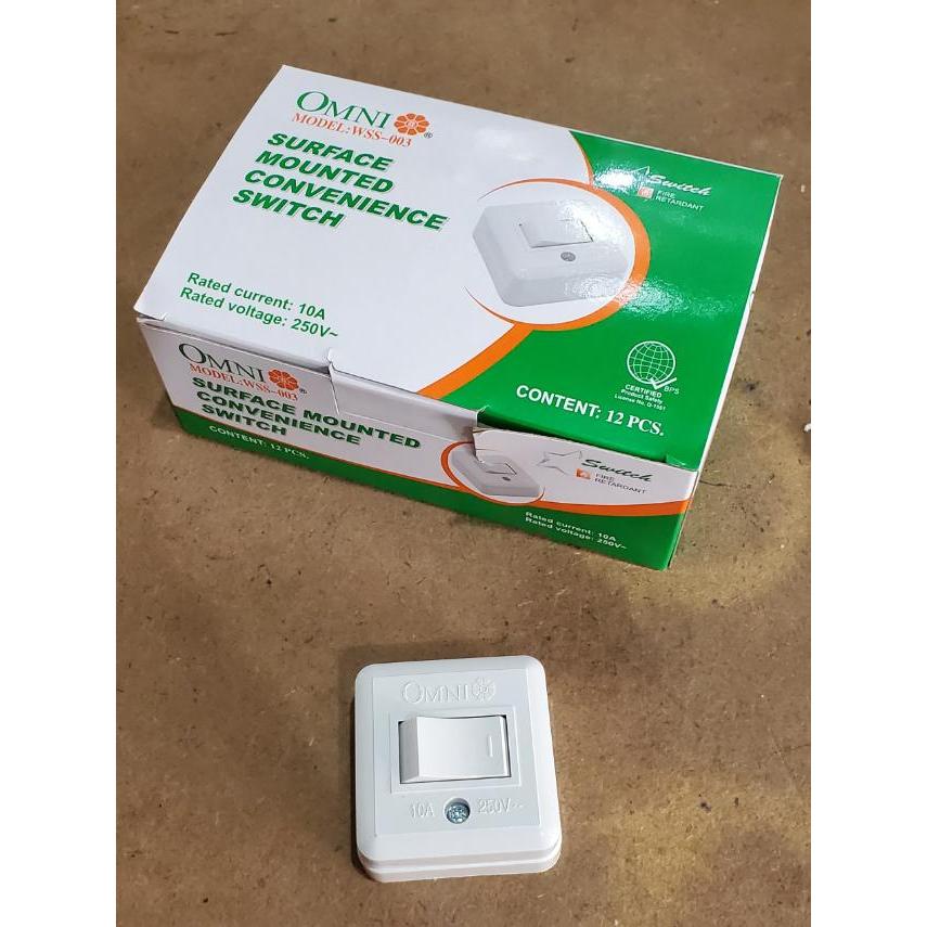 OMNI SURFACE SWITCH WSS-003 - 10A - 250V - SOLD PER PIECE | Shopee ...