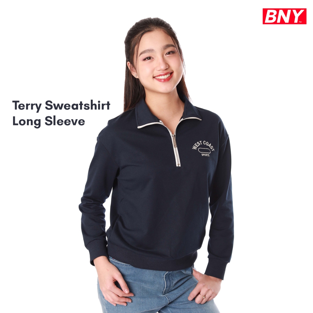 BNY Ladies' Longsleeve Terry Sweatshirt(022) | Shopee Philippines
