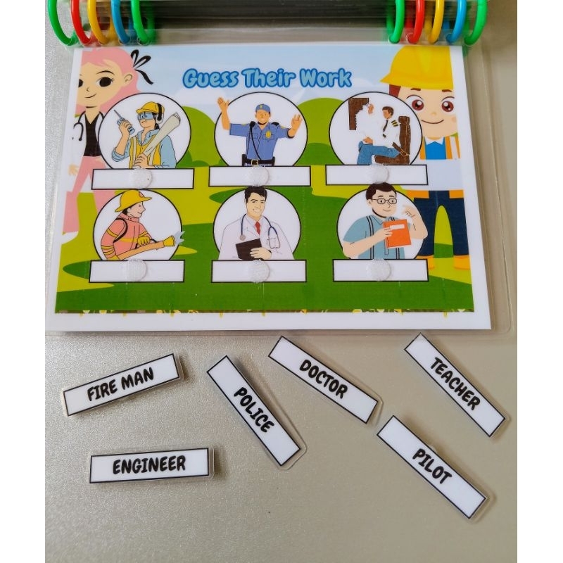 Laminated Busy Book for Kids - Personalized - Sensory Activities, Fine ...