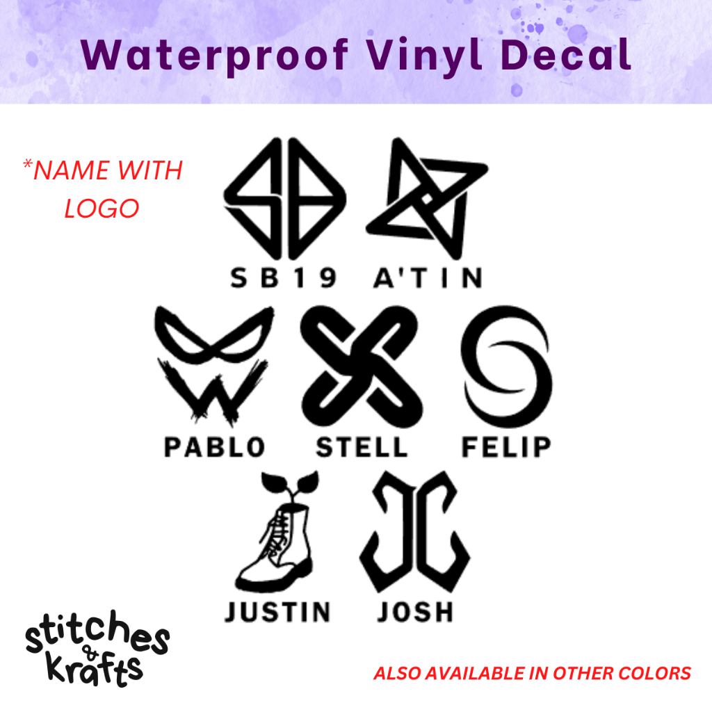 SB19 stickers logo with name PPOP waterproof decals | Shopee Philippines
