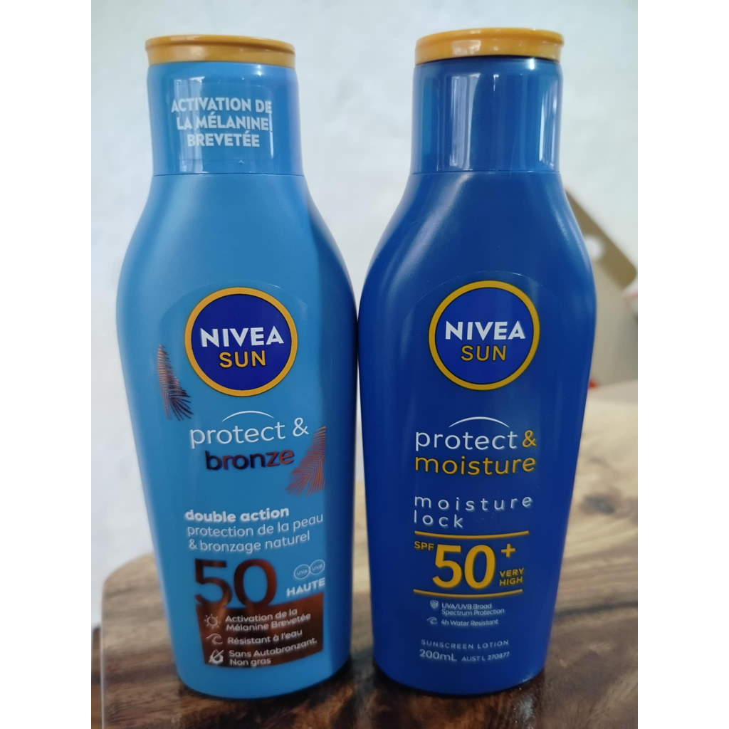 Nivea Sun SPF 50+ Protect & Moisture Sunscreen Lotion 200ml Imported ...
