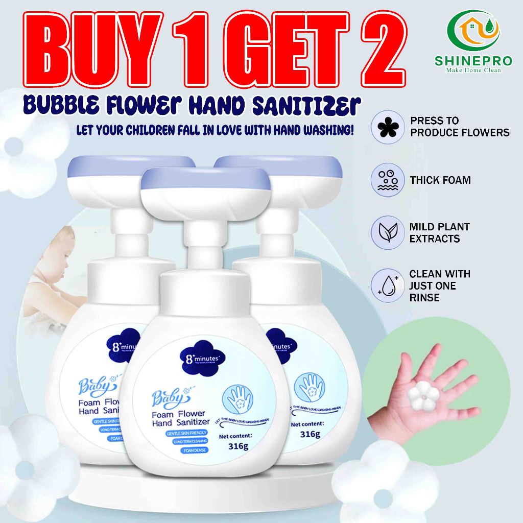 B1G2 Foam Hand Flower Sanitizer - Safe and Long Lasting Fragrance for ...