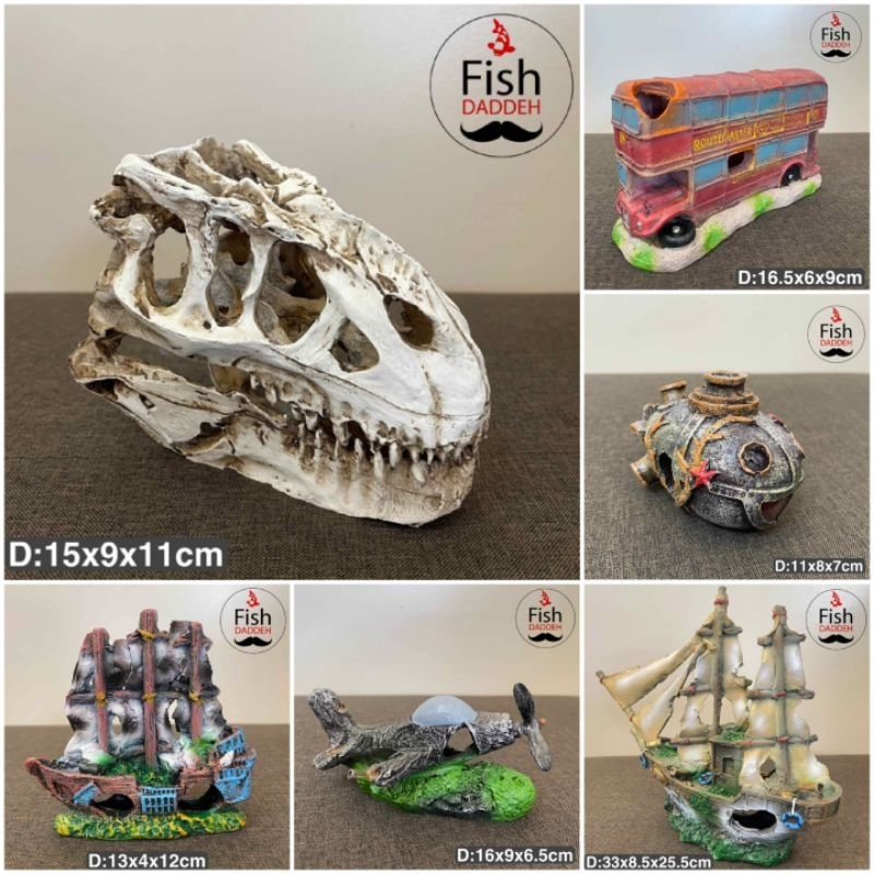 Aquarium Decoration Design Fish Tank Resin | Shopee Philippines