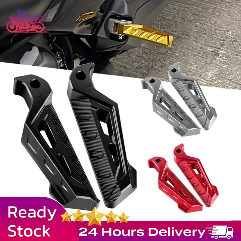 Motorcycle Rear Passenger Foot Peg Footrests For YAMAHA NMAX AEROX NVX ...