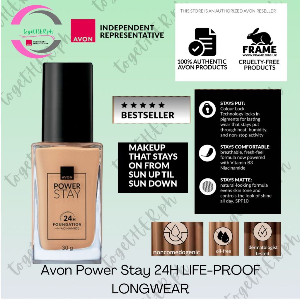 Avon Power Stay 24 hour Foundation 30g | Shopee Philippines