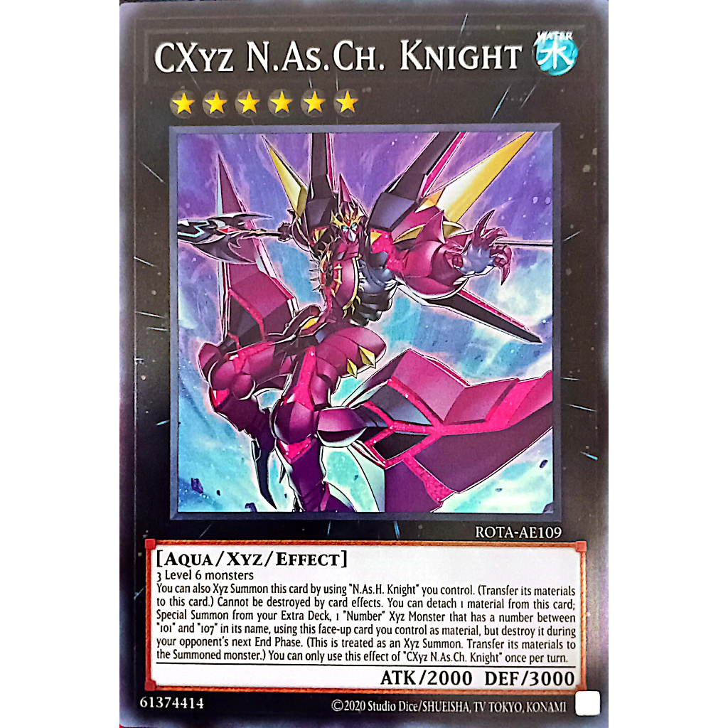 ROTA-AE109 CXyz N.As.Ch. Knight SR YUGIOH CARD | Shopee Philippines