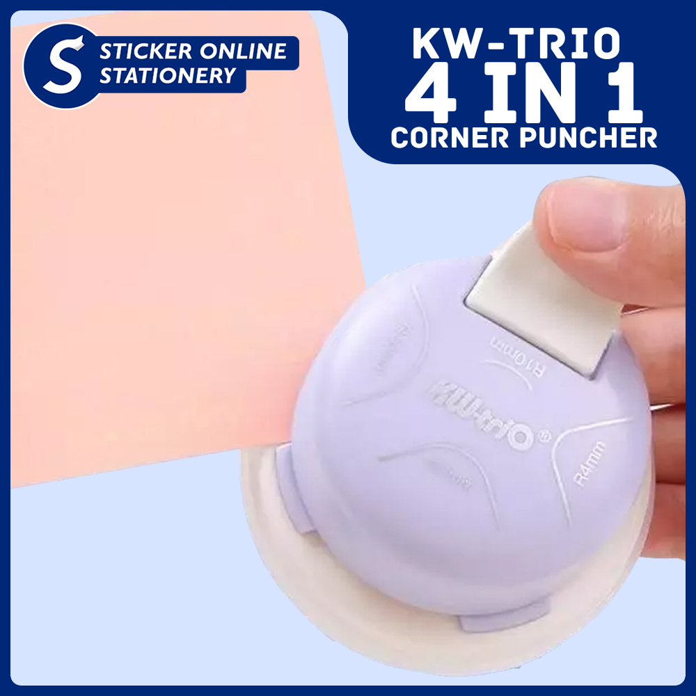 KW-TRIO 4 in 1 Corner Puncher DIY Multi-functional Round Cutter Corner ...