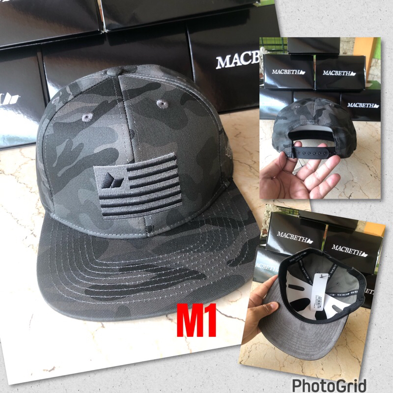 Macbeth CamoFlag Snapback (original ) | Shopee Philippines