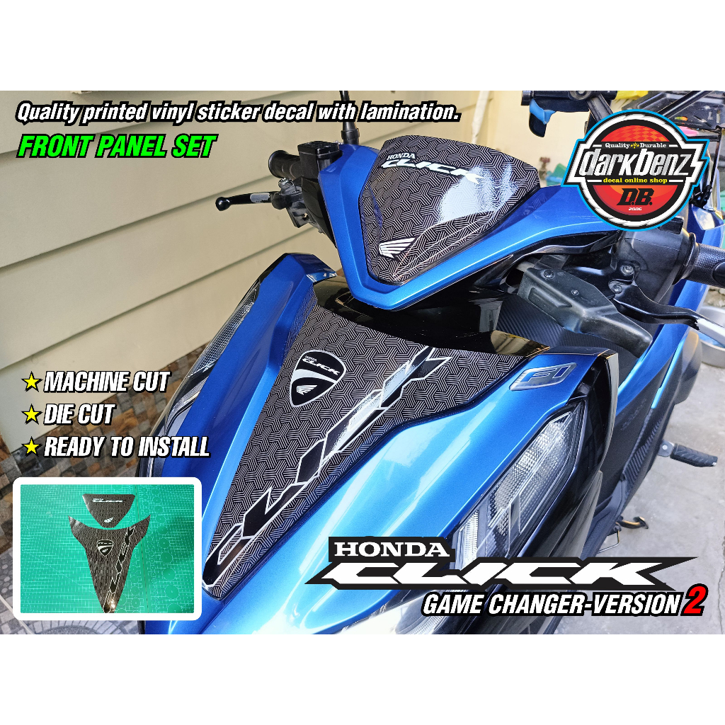 Honda Click Version 2 Front Panel Fairing Geo Arts Design Sticker ...