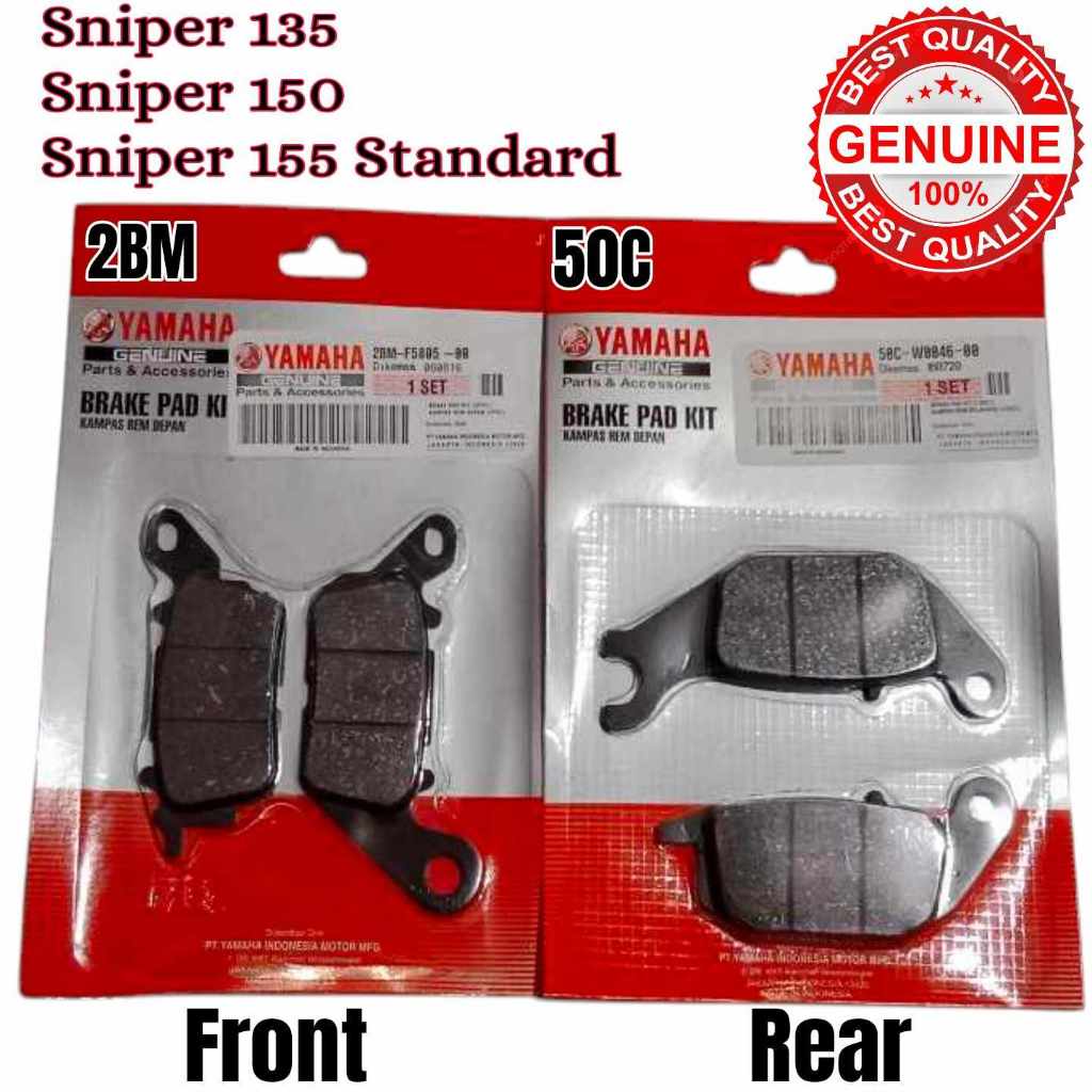 Brake Front & Rear Set Sniper 135/150/155 Standard Version Genuine ...
