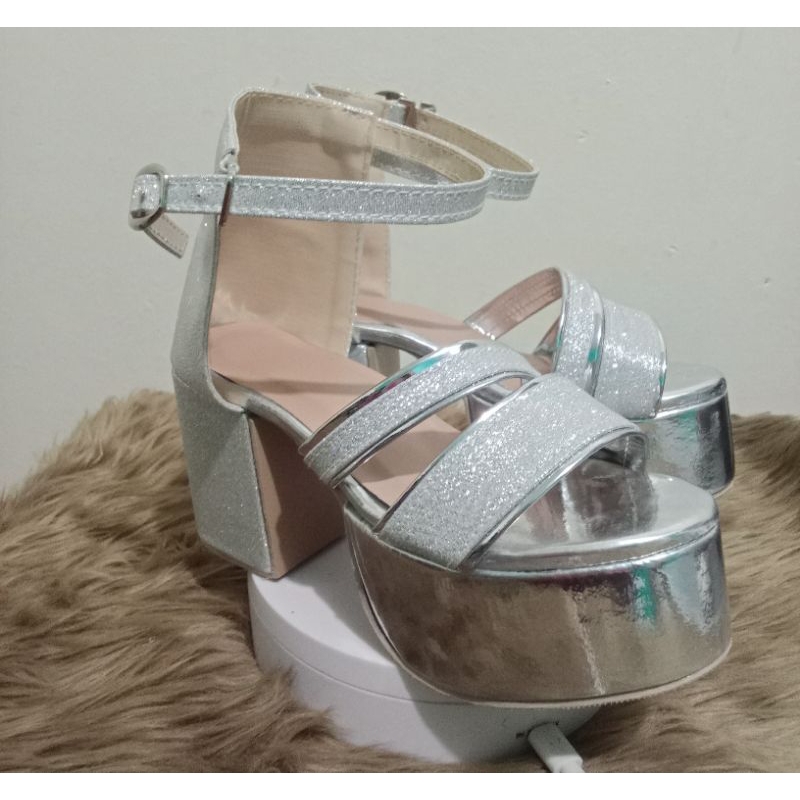 kids glittery pageant heels,3inches heel height,liliw made | Shopee ...