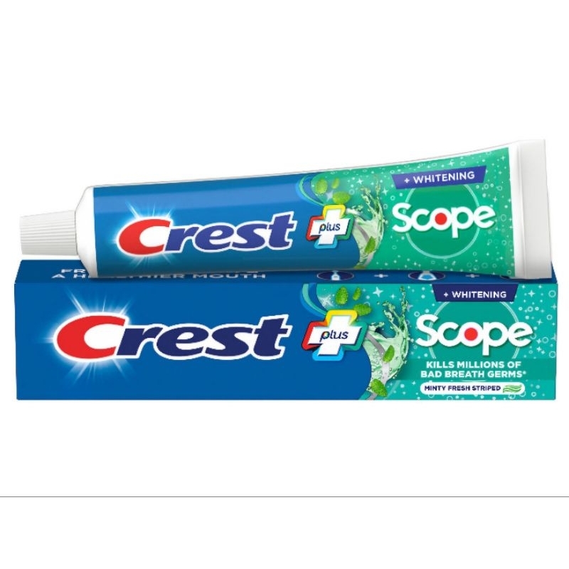 Crest Plus Scope Whitening Minty Fresh 153g | Shopee Philippines