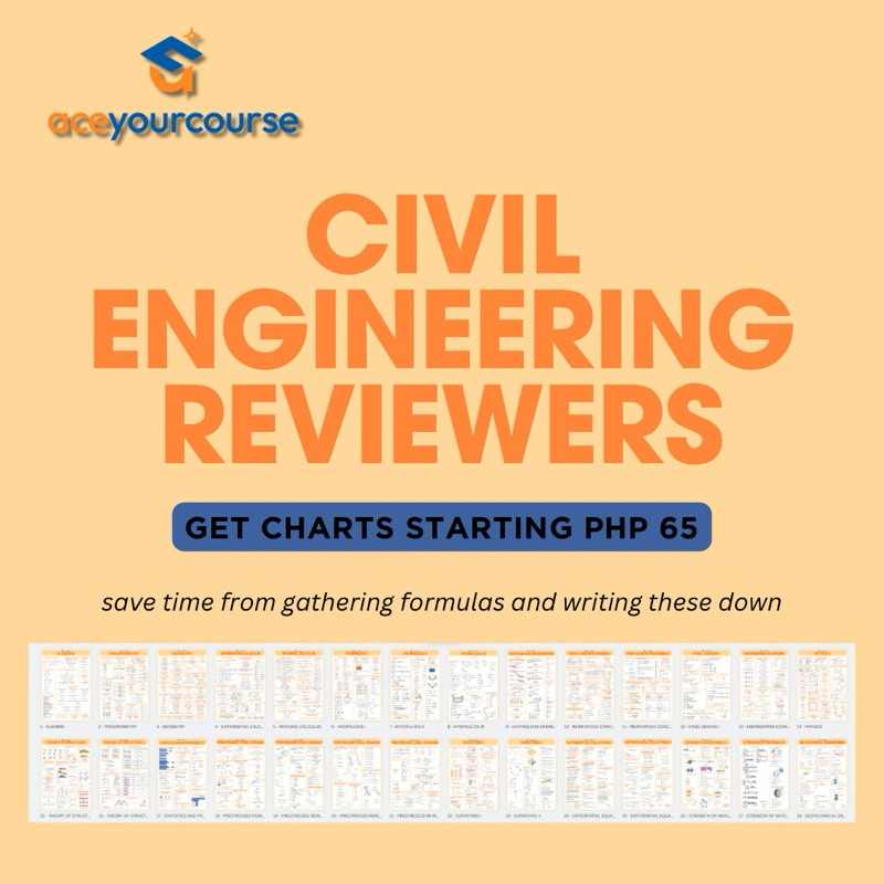 The Ultimate Civil Engineering Reviewer Charts - Packages | Shopee ...