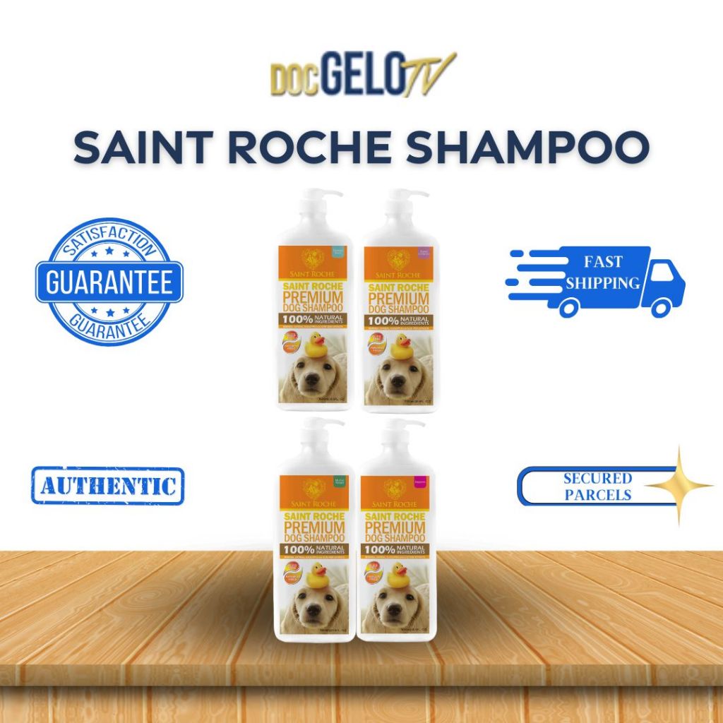Saint Roche Premium Dog Shampoo Natural Ingredients 1050ml | Shopee ...