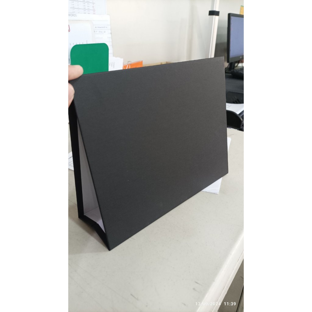 Calendar Standee 9"x 7" Landscape color Black (5pcs) - with punch holes ...