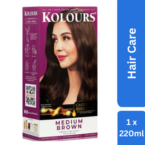 Kolours Hair Dye Medium Brown 120ml | Shopee Philippines