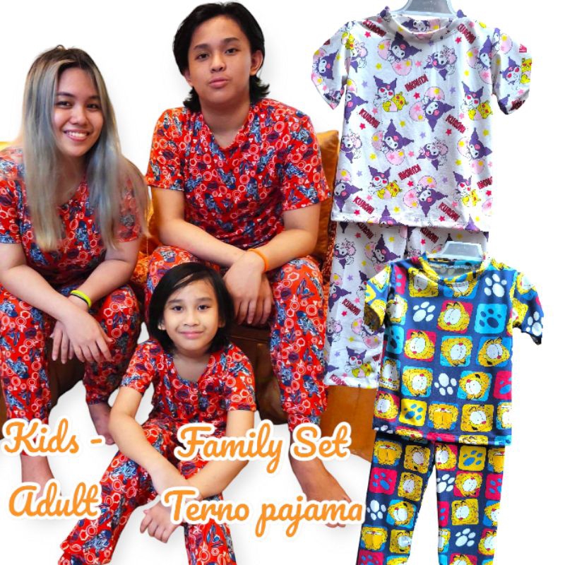 KCS- TERNO PAJAMA for Family Set /TWINNING / COUPLE TERNO (Kids to ...