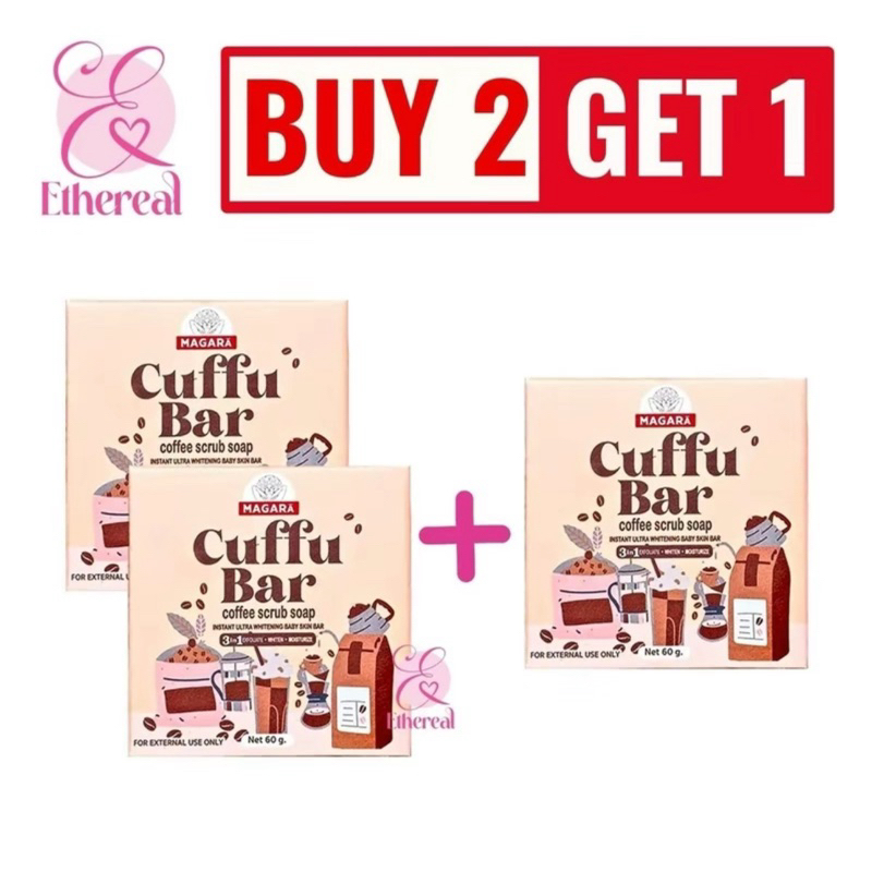 (BUY2GET1) CUFFU BAR COFFE SCRUB SOAP 70G by Magara | Shopee Philippines
