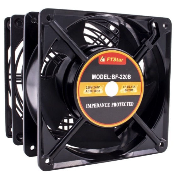 FT STAR 220V 120mm Electronics Chassis Blower Fan Made of Metal ...
