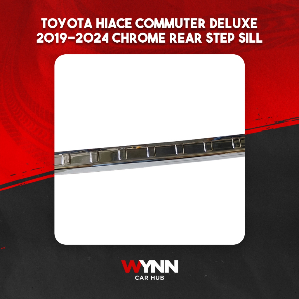 Toyota Hiace Commuter Deluxe 2019-2024 Chrome Rear Step Sill | Shopee ...