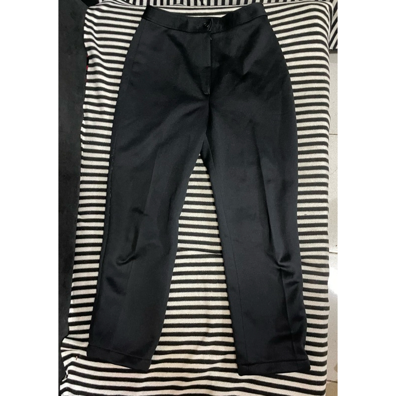 Black Slacks Formal Pants Preloved | Shopee Philippines