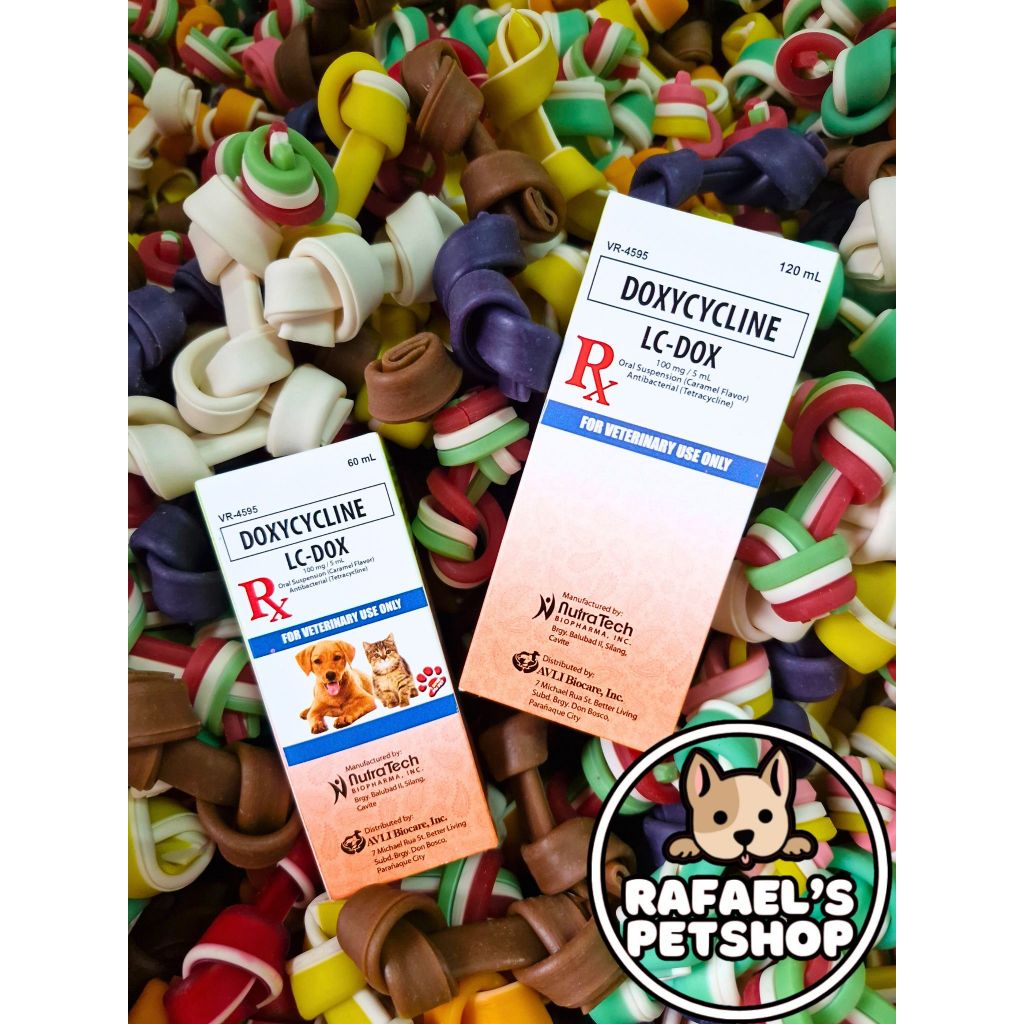 LC-DOX Syrup Suspension Antibacterial 120ML for Cats and Dogs Lcdox Lc ...