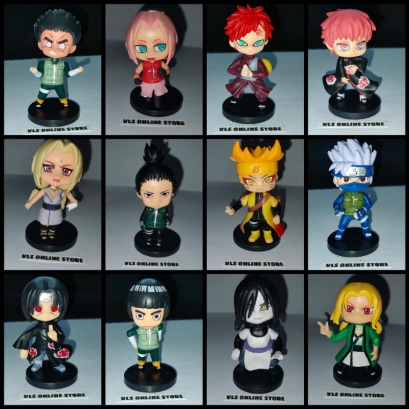 (VLS) NARUTO SHIPPUDEN AKATSUKI MINI ACTION FIGURE K.O | Shopee Philippines