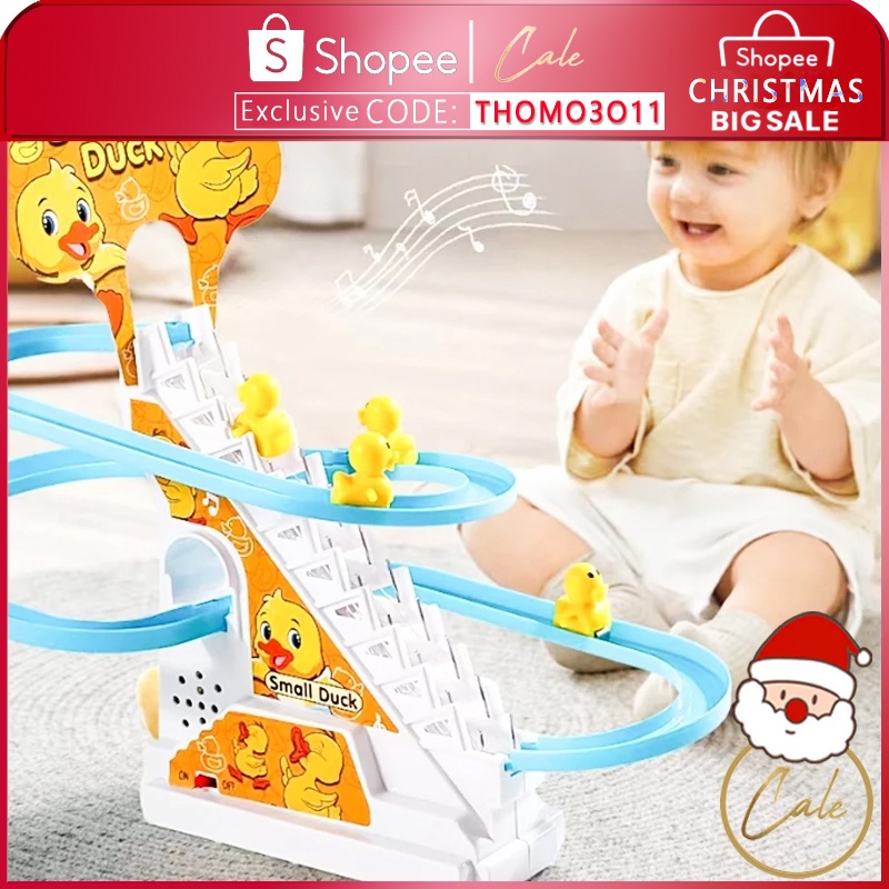 Cale Children's Electronic Educational Toy Duck Penguin Climbing Stairs ...