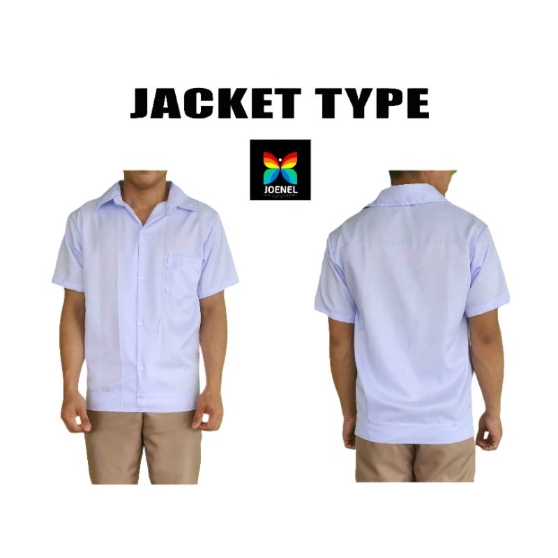 School uniform kinder elementary high-school JACKET TYPE POLO FOR BOYS ...