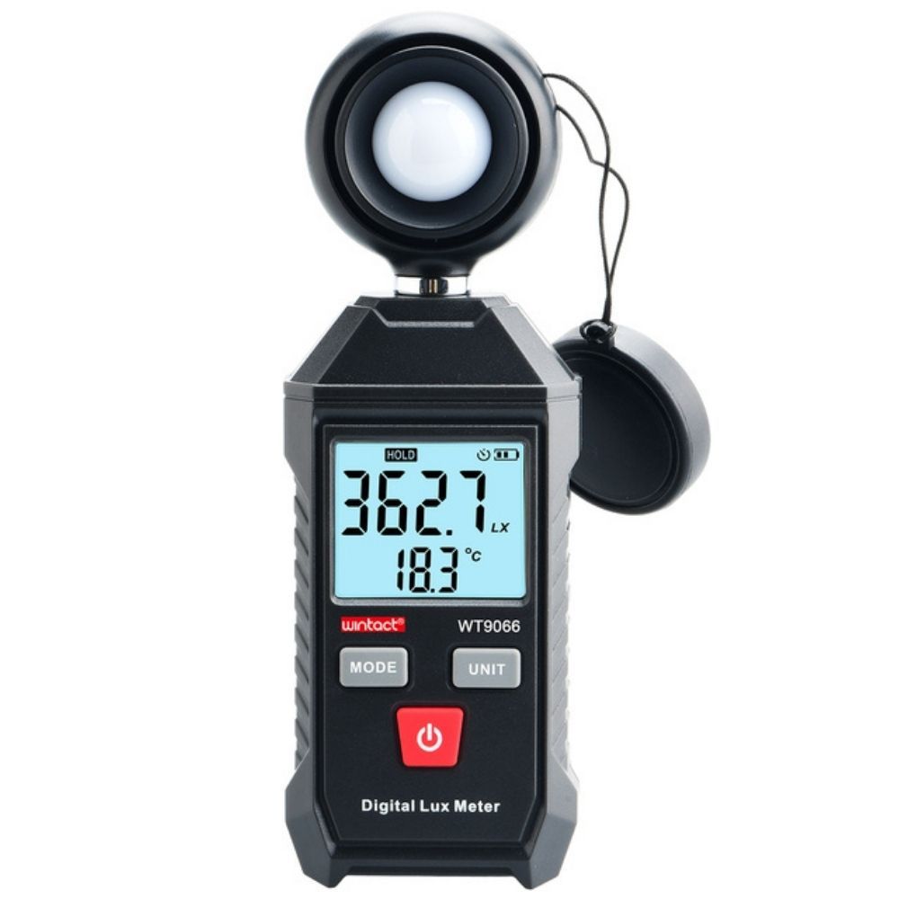 Wintact WT9066 Digital Lux Meter with Thermometer Light Level Meter for Brightness ...