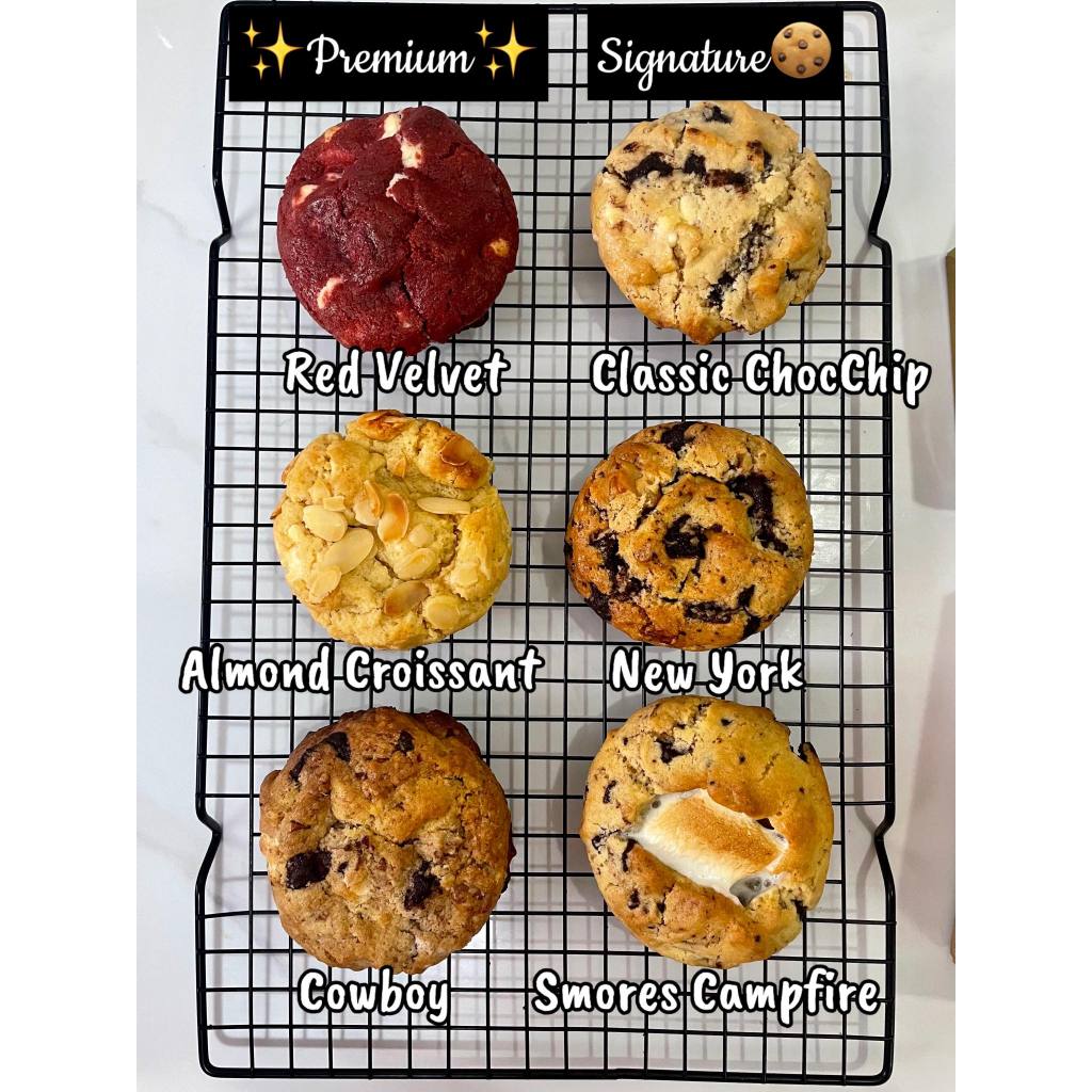 BROOKI Inspired Chunky cookie (Box of 6) Assorted Flavors (100 grams ...