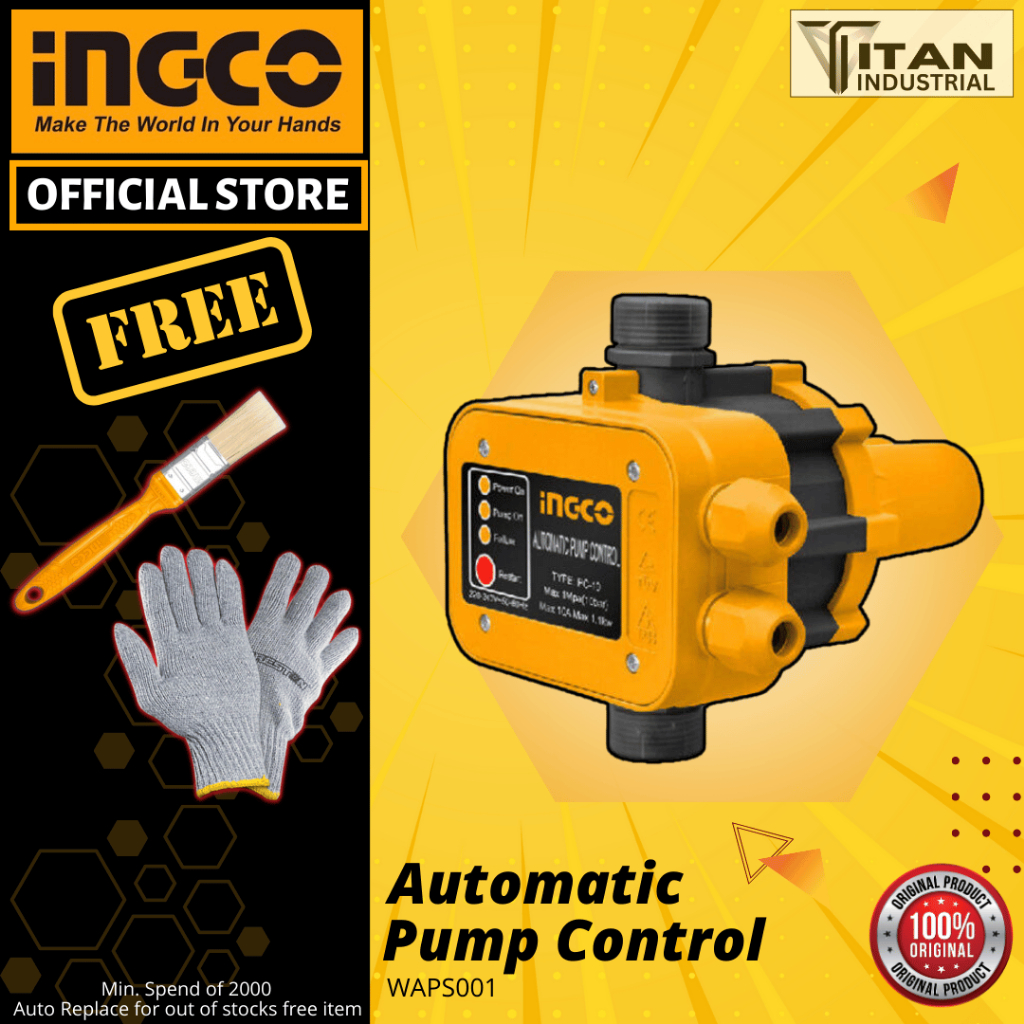 INGCO Automatic Pump Control WAPS001 • Tm ss | Shopee Philippines
