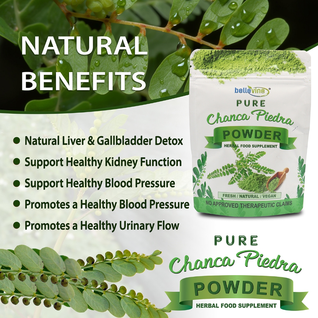 Bellevine Pure Chanca Piedra Herbal Food Supplement Powder 50g | Shopee ...