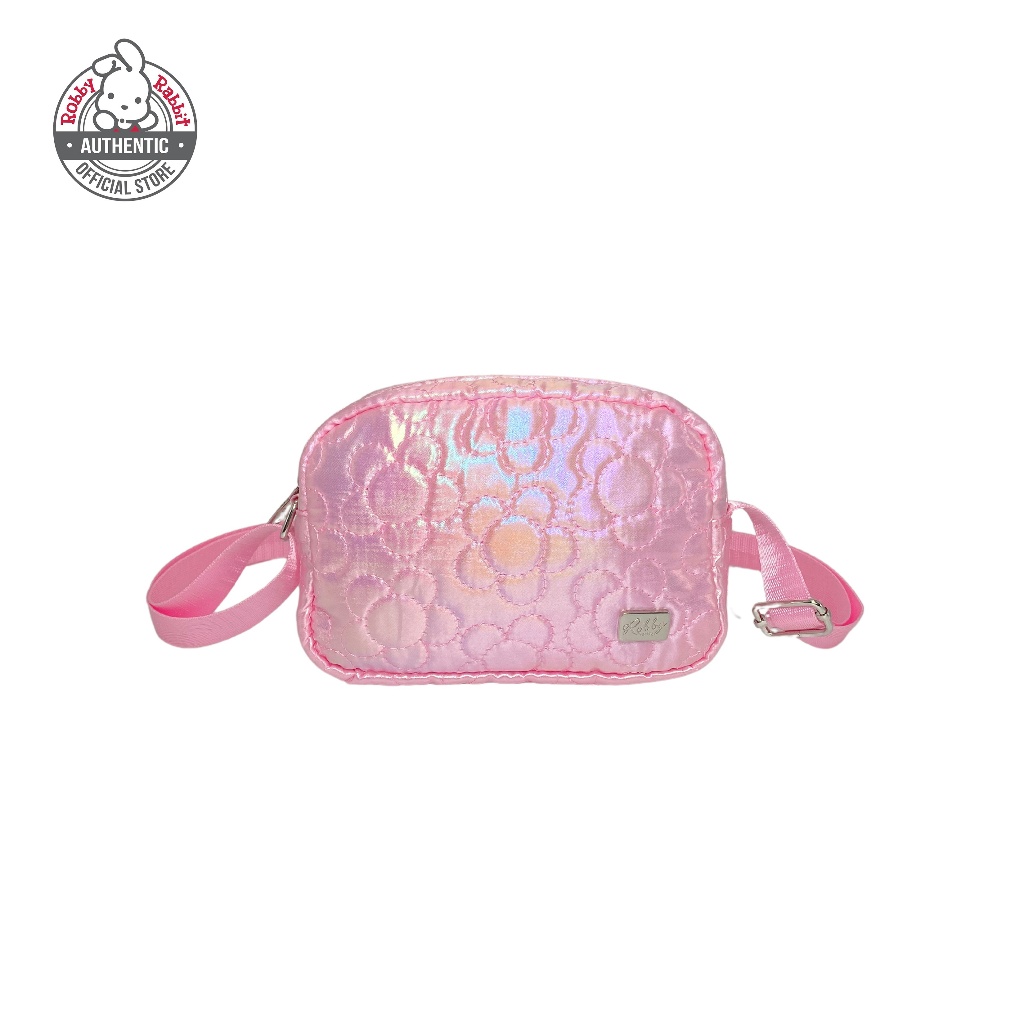 Robby Rabbit Rainbow Flower Crossbody Bag (Pink, Purple, Yellow ...