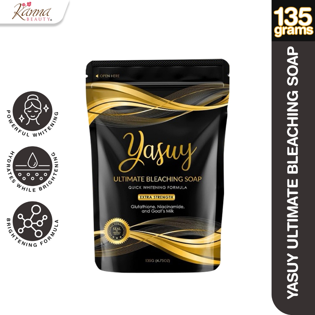 YASUY Ultimate Bleaching Soap 135g Quick Whitening Formula Glutathione ...