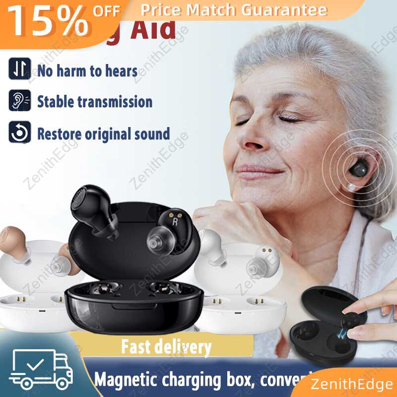 ZenithEdge Invisible Digital Hearing Aids For Adults Bluetooth Deaf ...