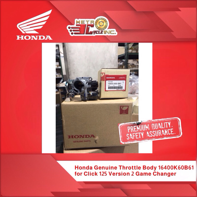 Honda Genuine Throttle Body Assembly 16400K60B61 for Click 125 v2 & v3 ...