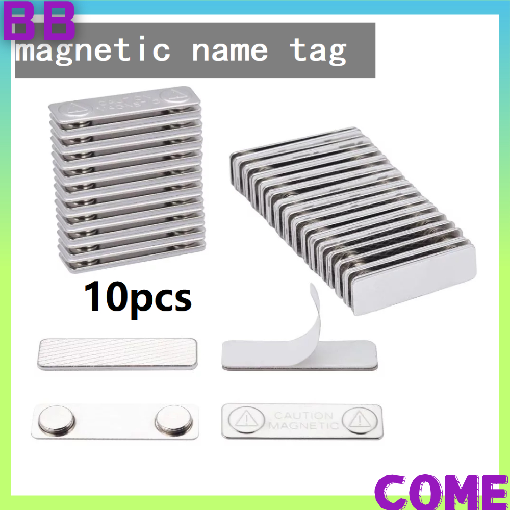 10PCS Strong Magnetic Name Tag Personalized Nameplate Magnet Badge ...