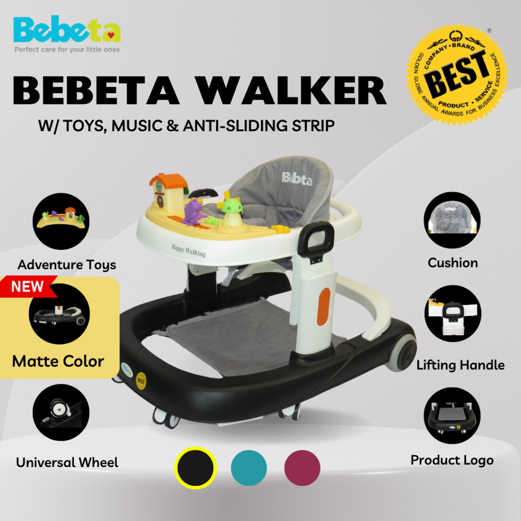 Bebeta Walker with Toys & Music with Anti-Sliding | Shopee Philippines