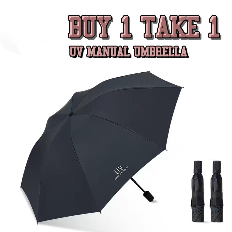 Buy 1 Take 1 Manually Folding Umbrella For All people Anti-Ultraviolet,Sun,Rain UV Design ...