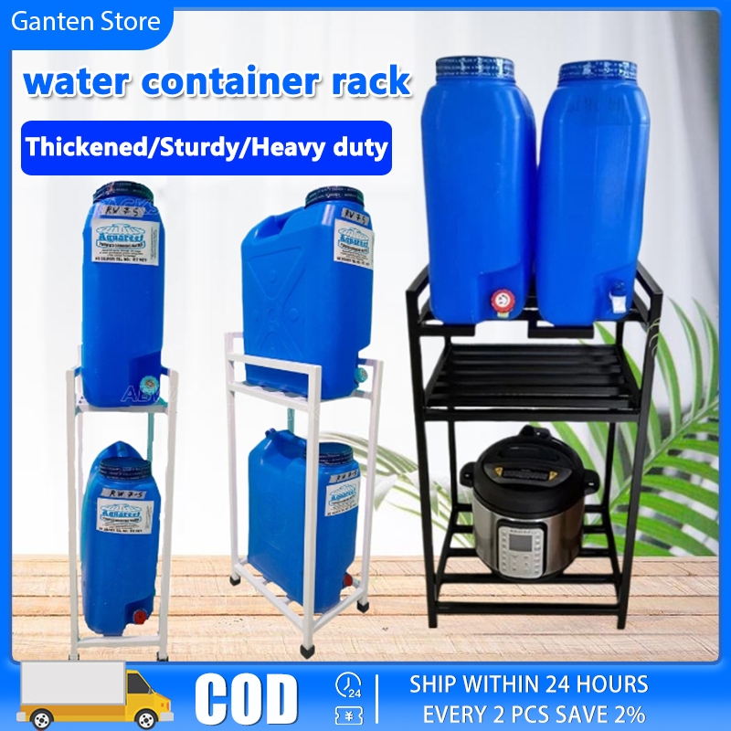 3 Layers Water Gallon Rack Stand Thicken Water Container Rack With Cup ...