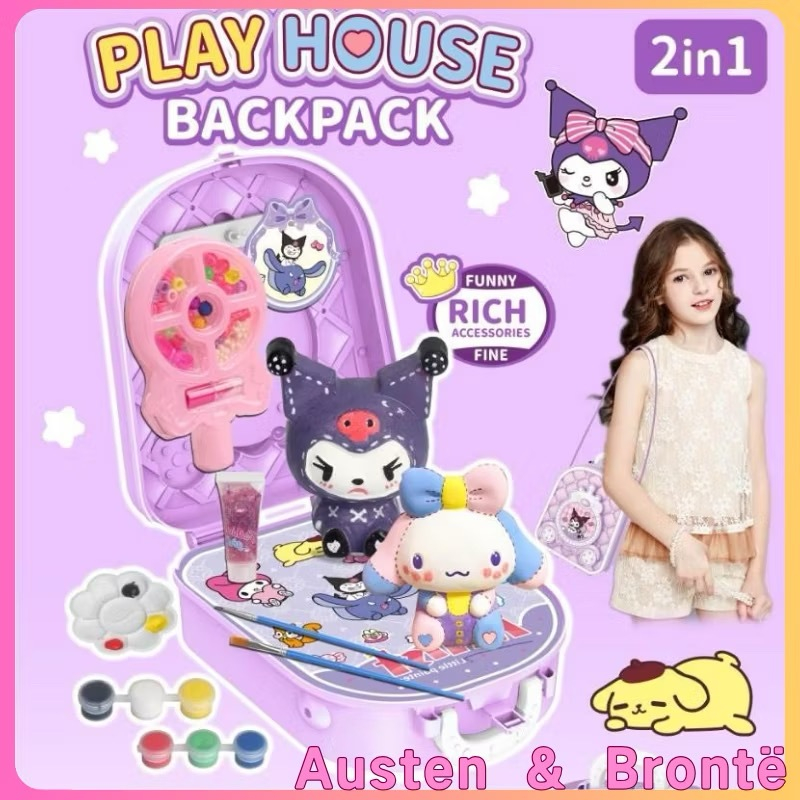 2in1 Play House Backpack Life Scenario Simulation Toys For Kids ...
