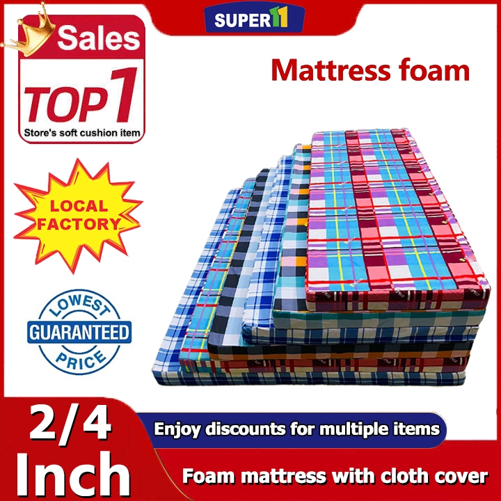 SUPER11 foldable mattress foam bed double/single size 2/4 inch Student ...