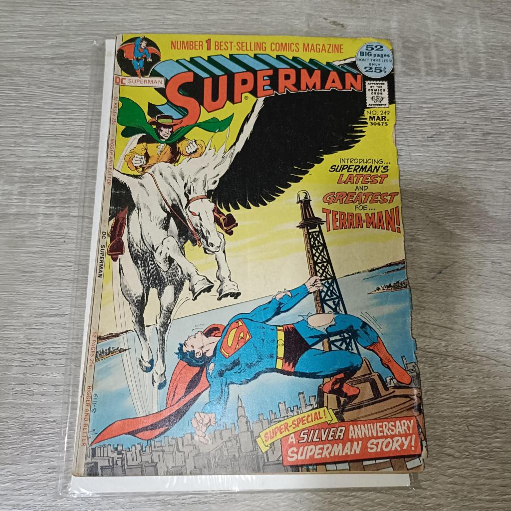 Superman #249 - GD condition (DC comics 1972) | Shopee Philippines
