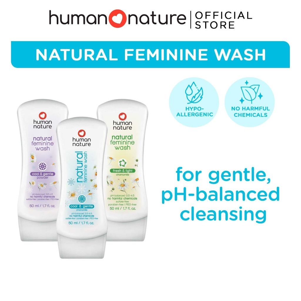 Human Nature Feminine Wash 50ml (No Harmful Chemicals) | Shopee Philippines