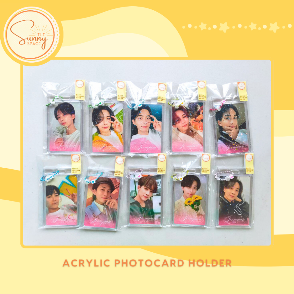 ACRYLIC PHOTOCARD/ID HOLDER WITH RANDOM FANMADE PHOTOCARD | Shopee ...