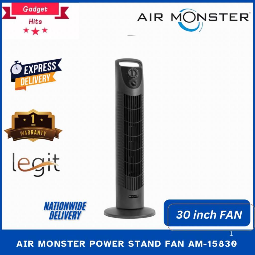 Air Monster 30 inch Tower Fan / Air Monster Tower Fan30 inches AM-15830 ...