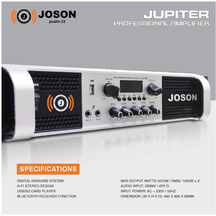 Original Joson Jupiter Digital Karaoke Professional Integrated Power ...