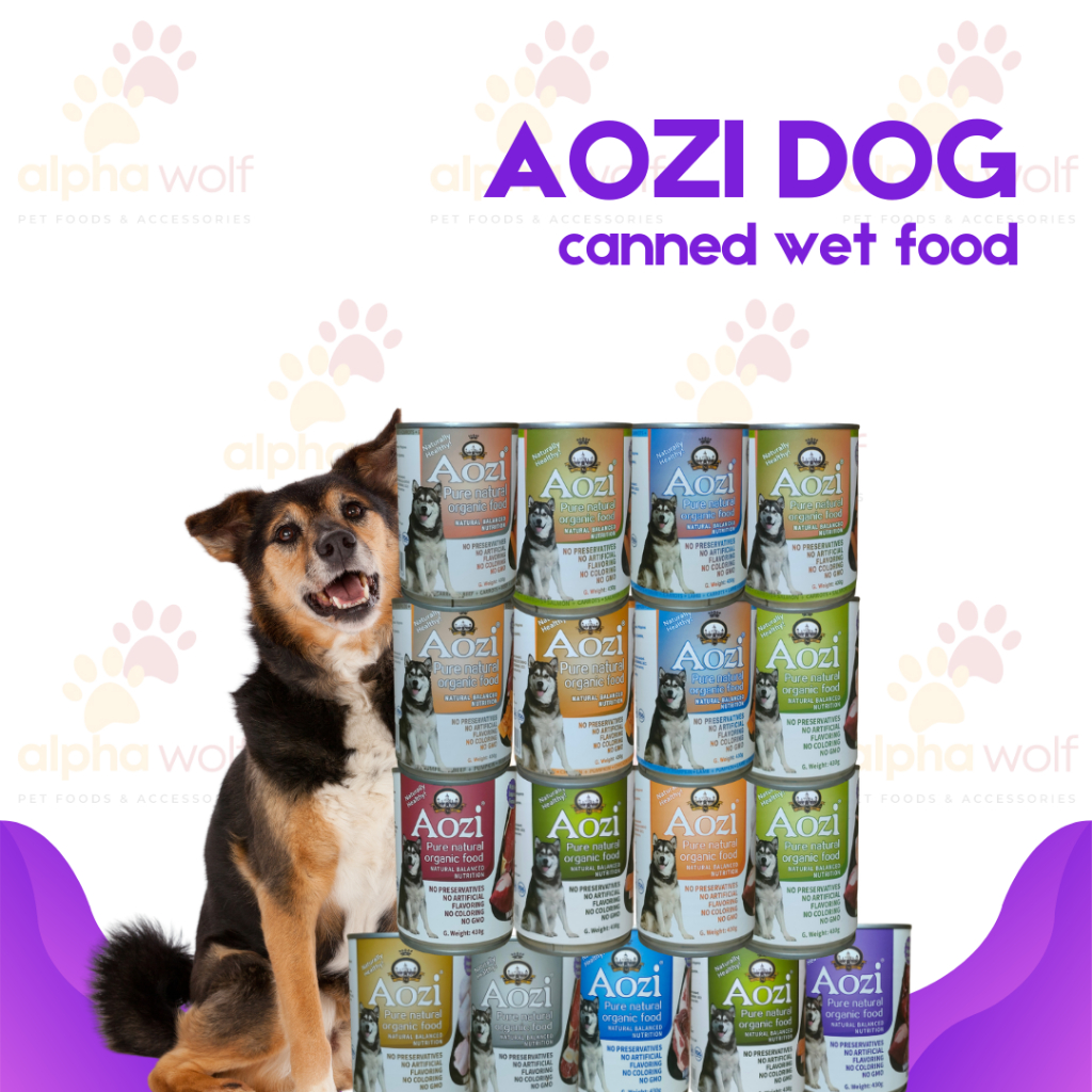 Aozi W/ LIVER & VEGETABLES SERIES Wet Dog Food in Can 430g | Shopee ...