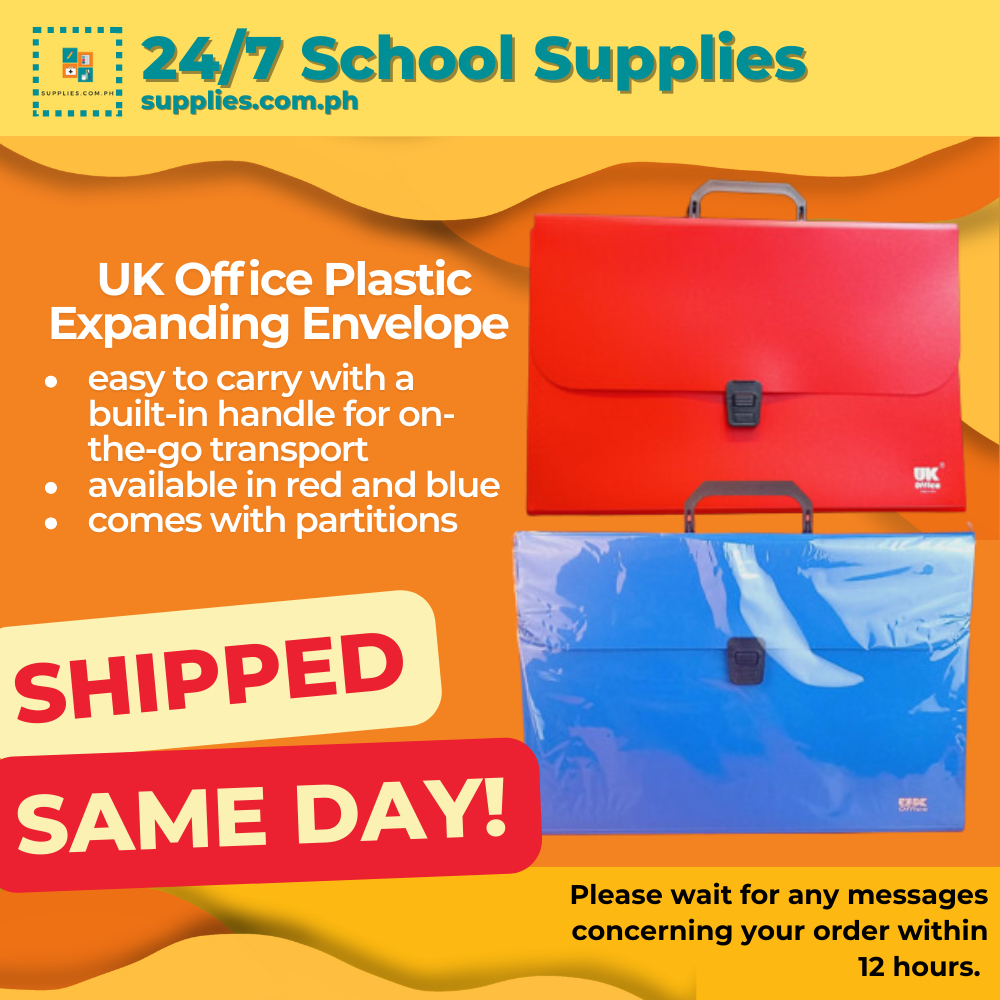 Uk Office Plastic Expanding Envelope With Partitions And Handle Long ...